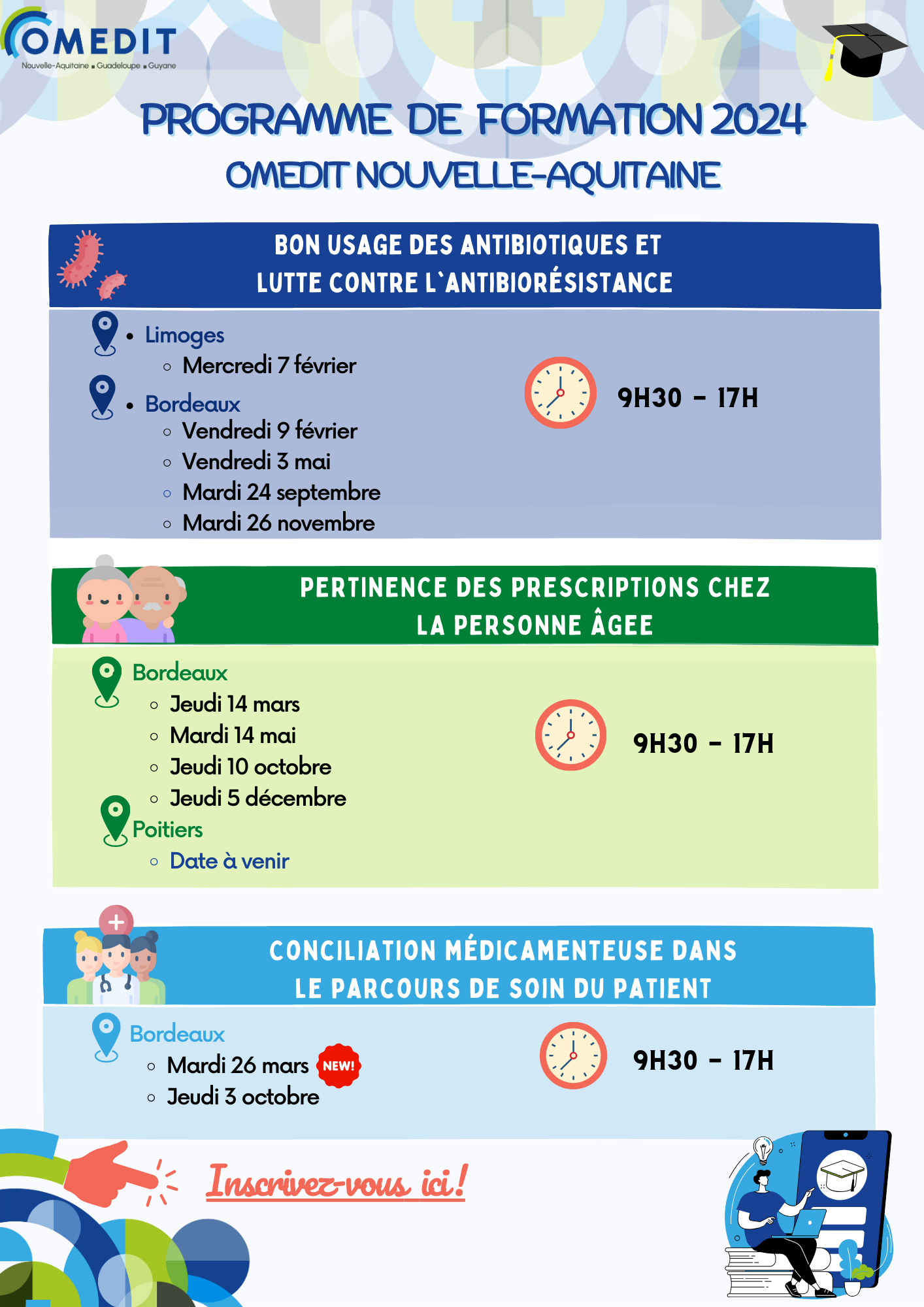 Programme des formations 2024 | OMEDIT Nouvelle-Aquitaine Guadeloupe